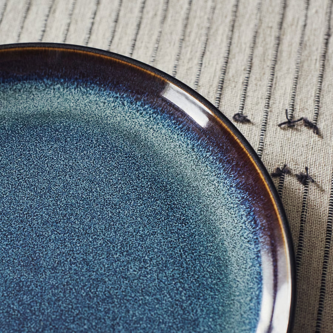 IKEA GLADELIG Plates – Blue | Side, Deep & 20x13 cm | Elegant Stoneware ...